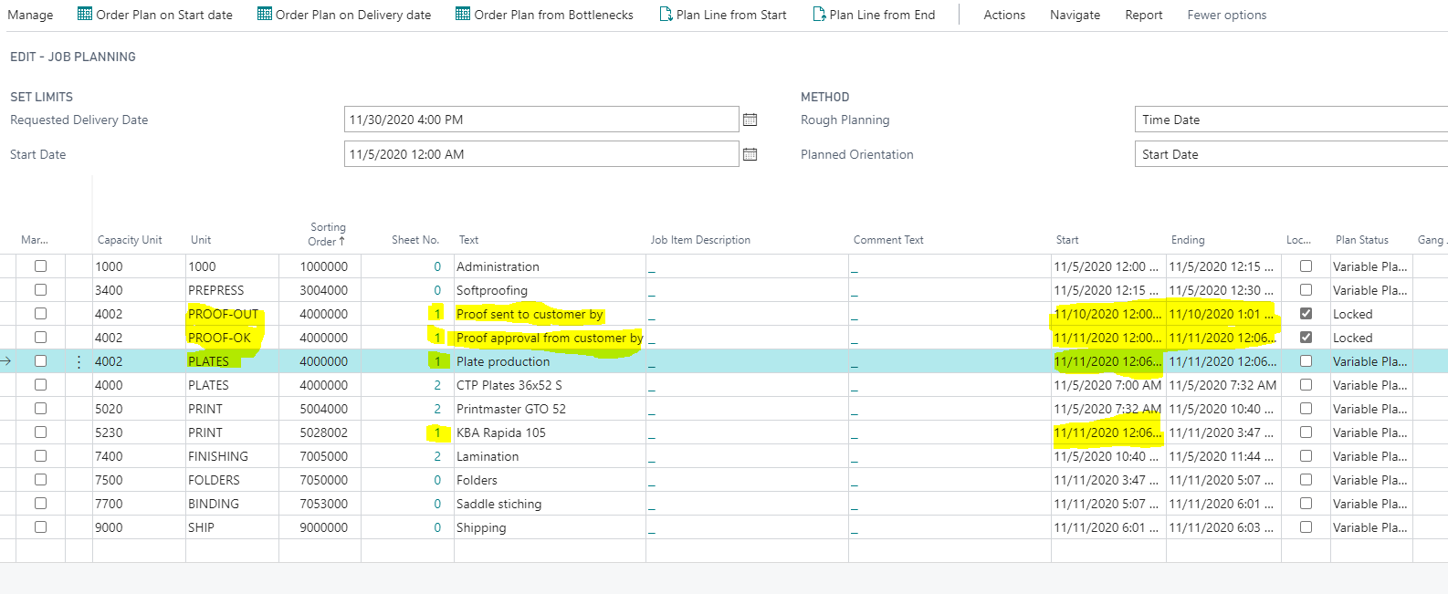 Planning around milestones - PrintVis Documentation